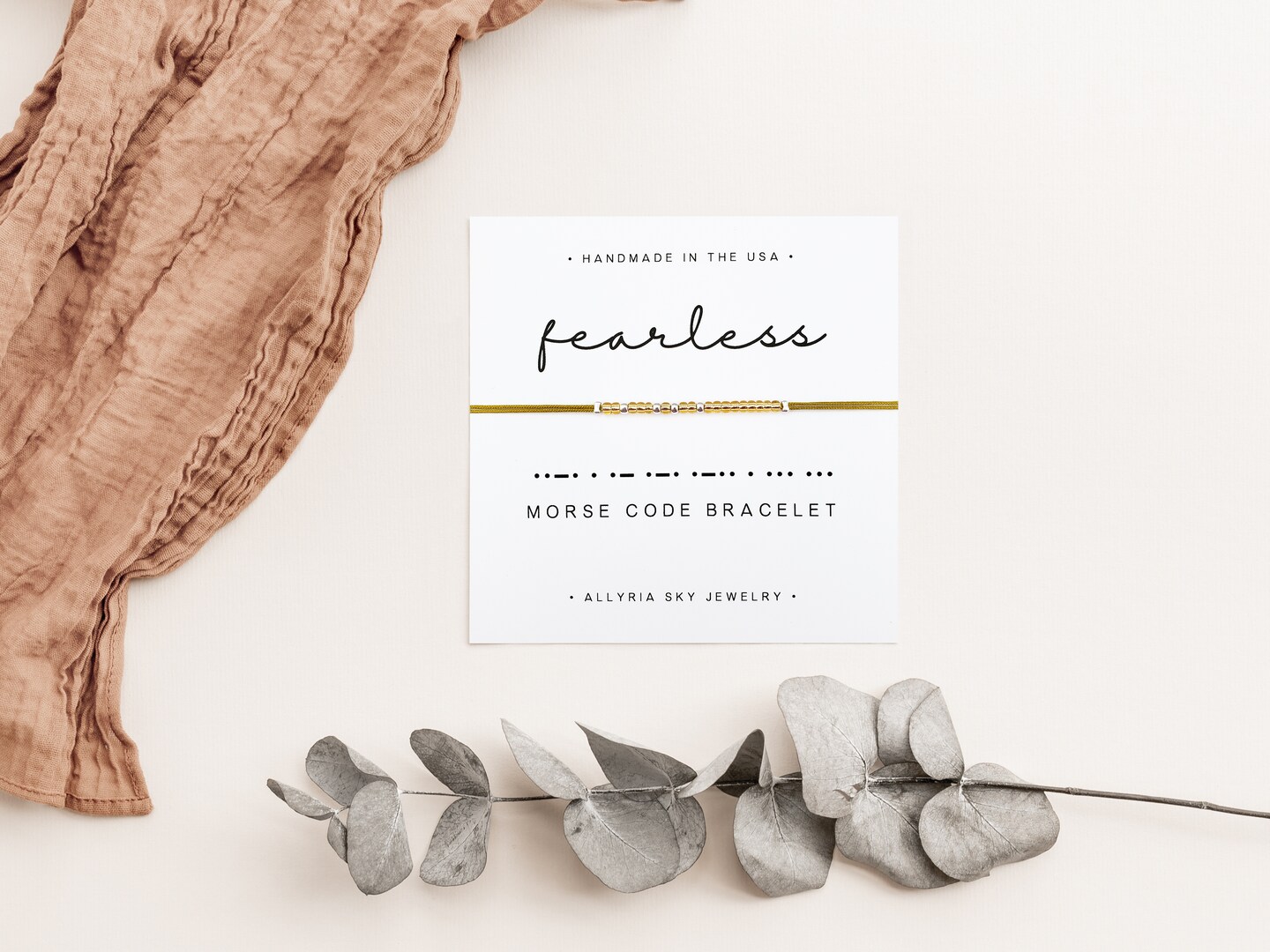 Fearless Morse Code Bracelet, Fearless Friendship Bracelet, Support ...