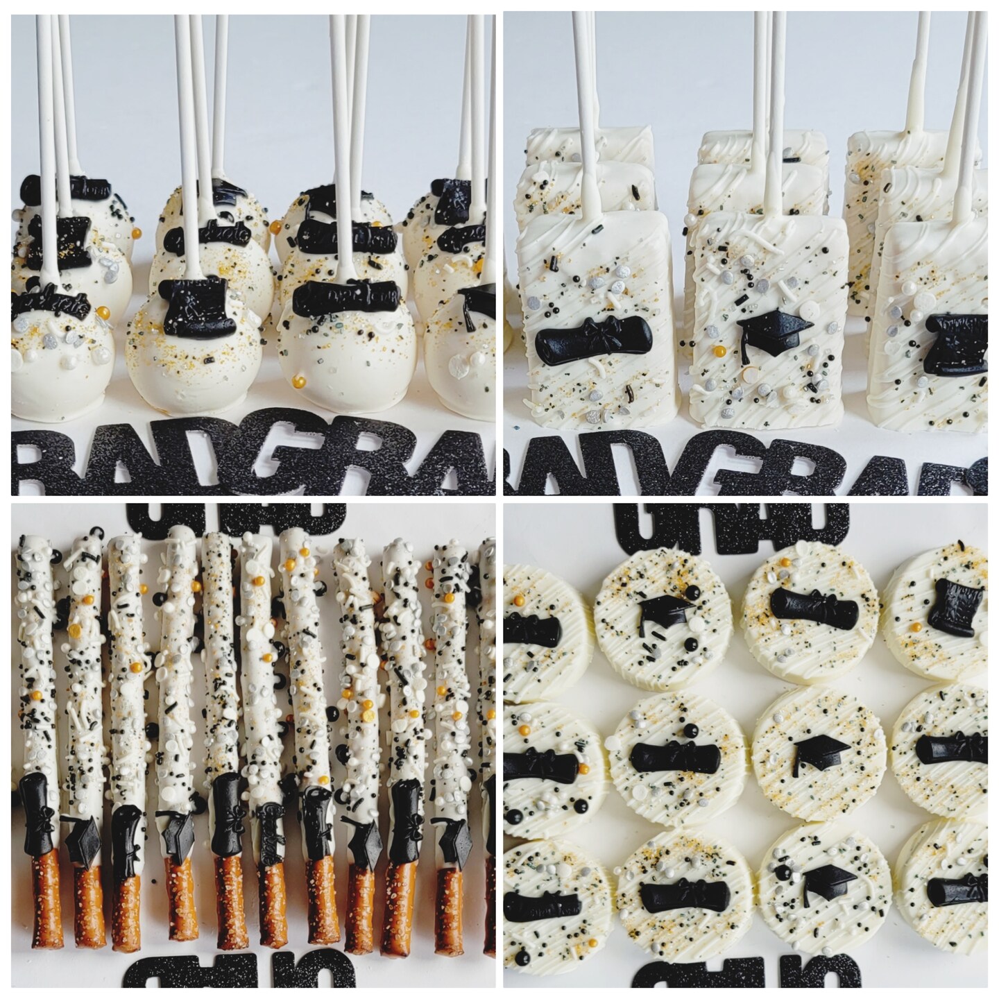 Graduation Themed Treats (Congrats, Grad, Class of 2024, 04 ...