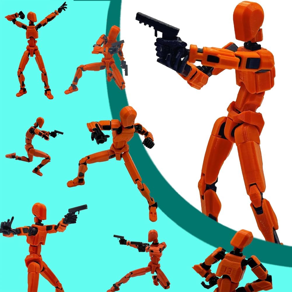 3D-Printed Lucky 13 Action Figure, Titan 13 Nove Stick Bots Action ...