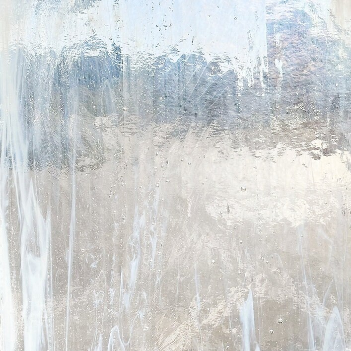 Wissmach COE 96-57 Crystal White Prisma Fusible Glass Sheet, Size: 8 ...