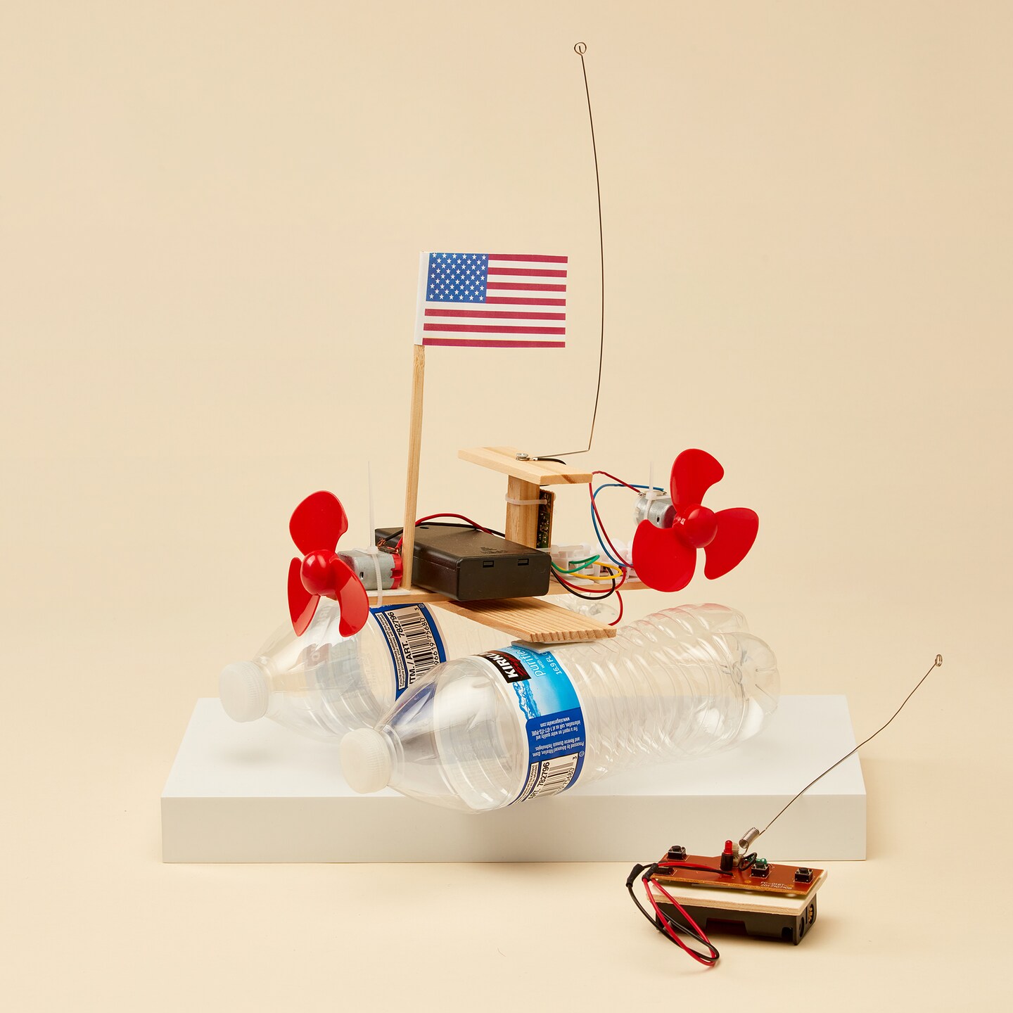 Radio-Controlled Boat DIY Kit, Educational STEM Toy for Kids, Craft Kit ...