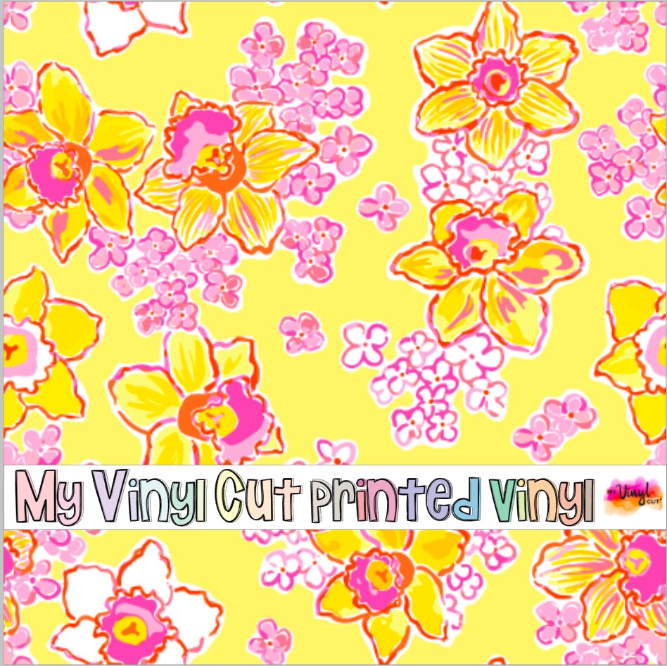 12 x 12 inch Sheet of Printed Vinyl or HTV in the WSE Pattern Pretty ...