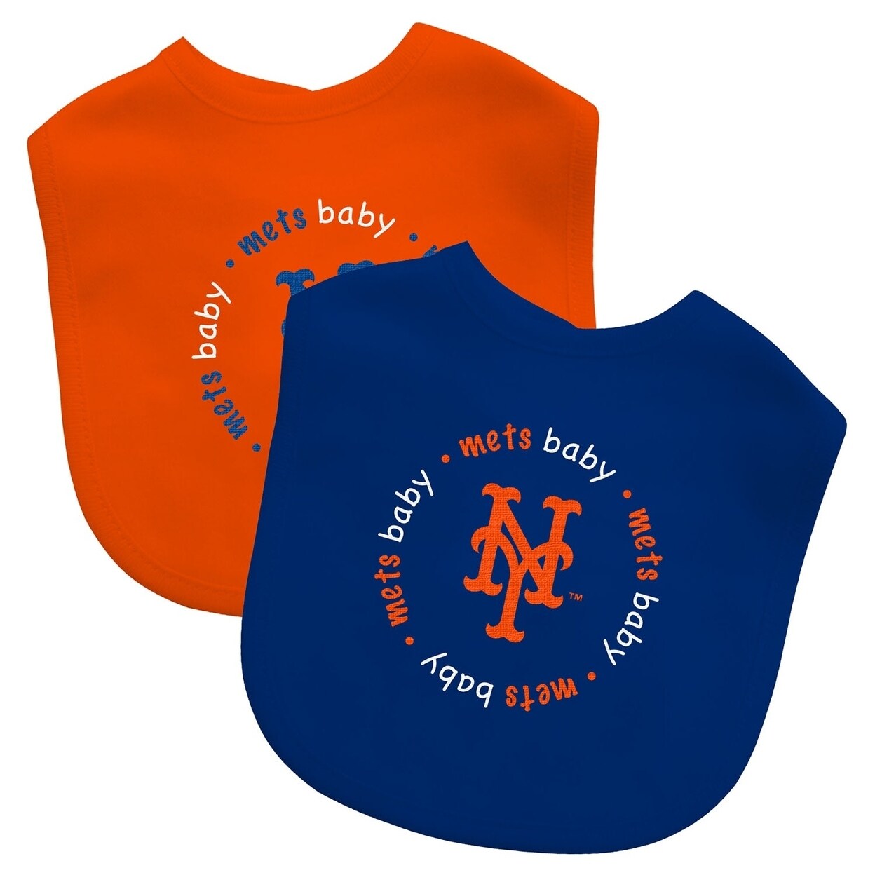 MasterPieces York Mets - Baby Bibs 2-Pack - Blue and Orange | Michaels