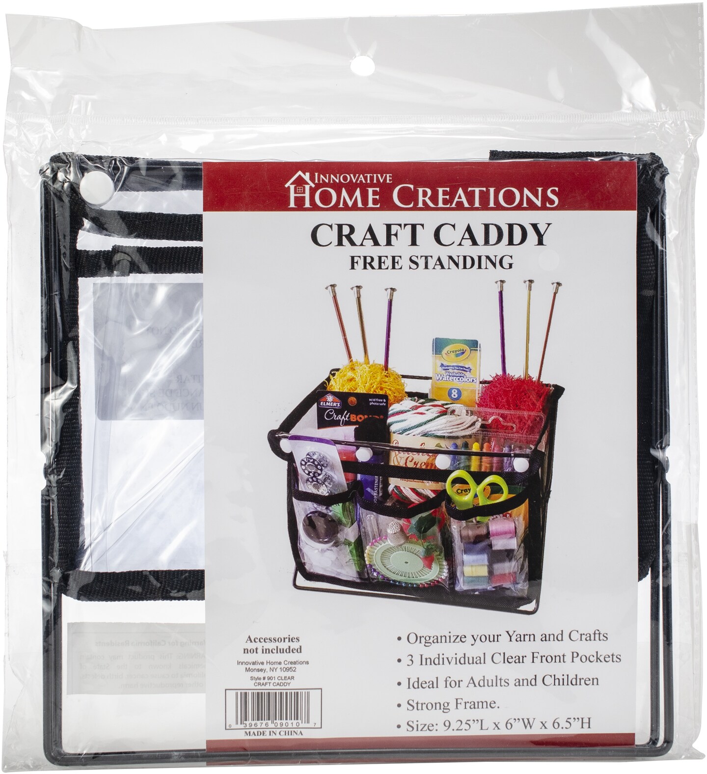 Innovative Home Creations Free Standing Caddy 9.5"X6.5"X6.0"-W/3 ...