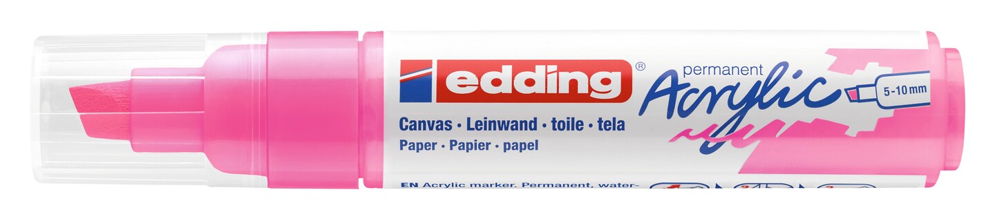 edding 5000 Acrylic Markers, Broad, Neon Pink | Michaels