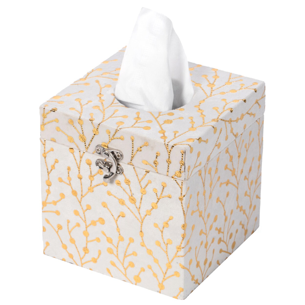 Vintiquewise Velvet Modern Paper Facial Tissue Box Holder | Michaels