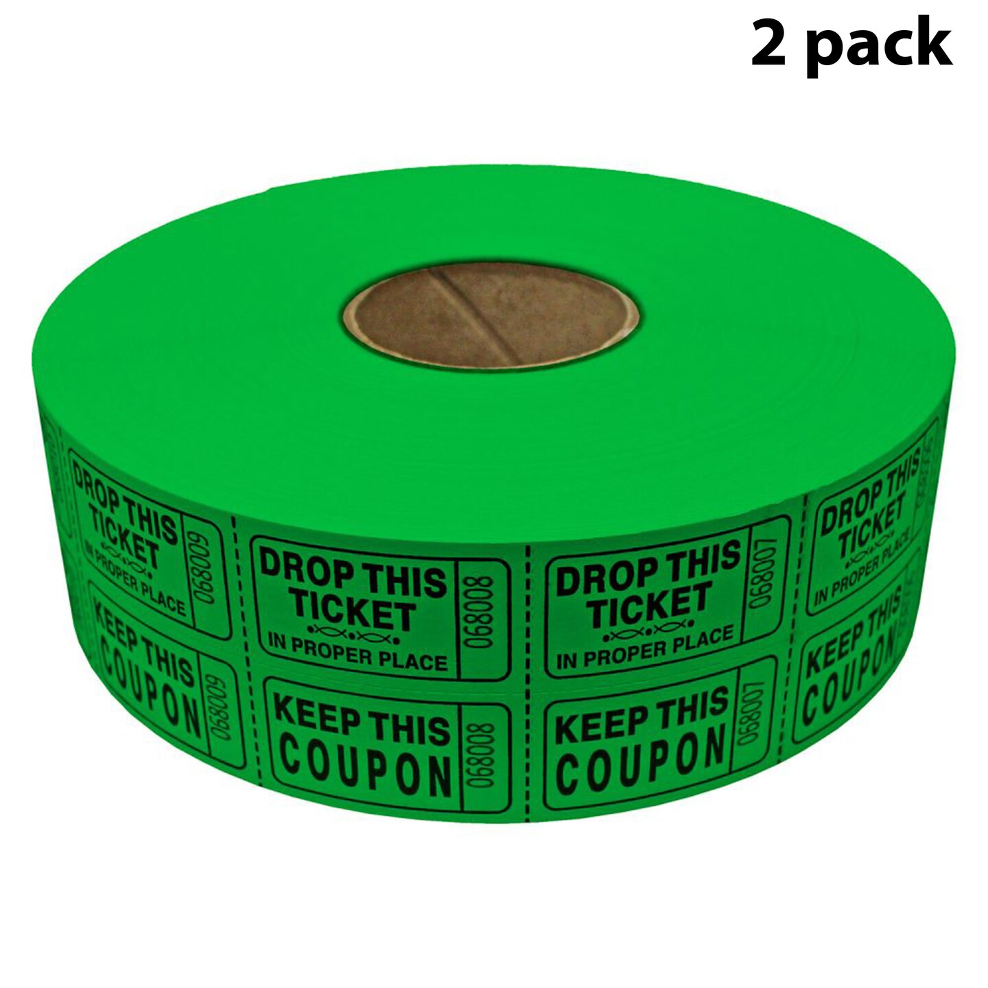 Double Roll Coupon Tickets Multi-colors | Special offers your shopping ...