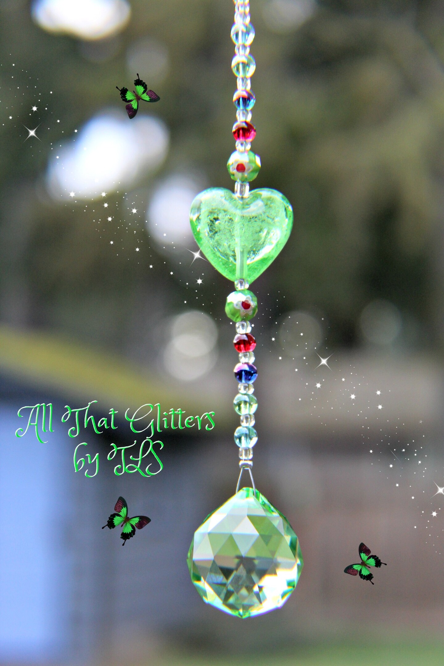 Light Green Crystal Prism Suncatcher | MakerPlace by Michaels