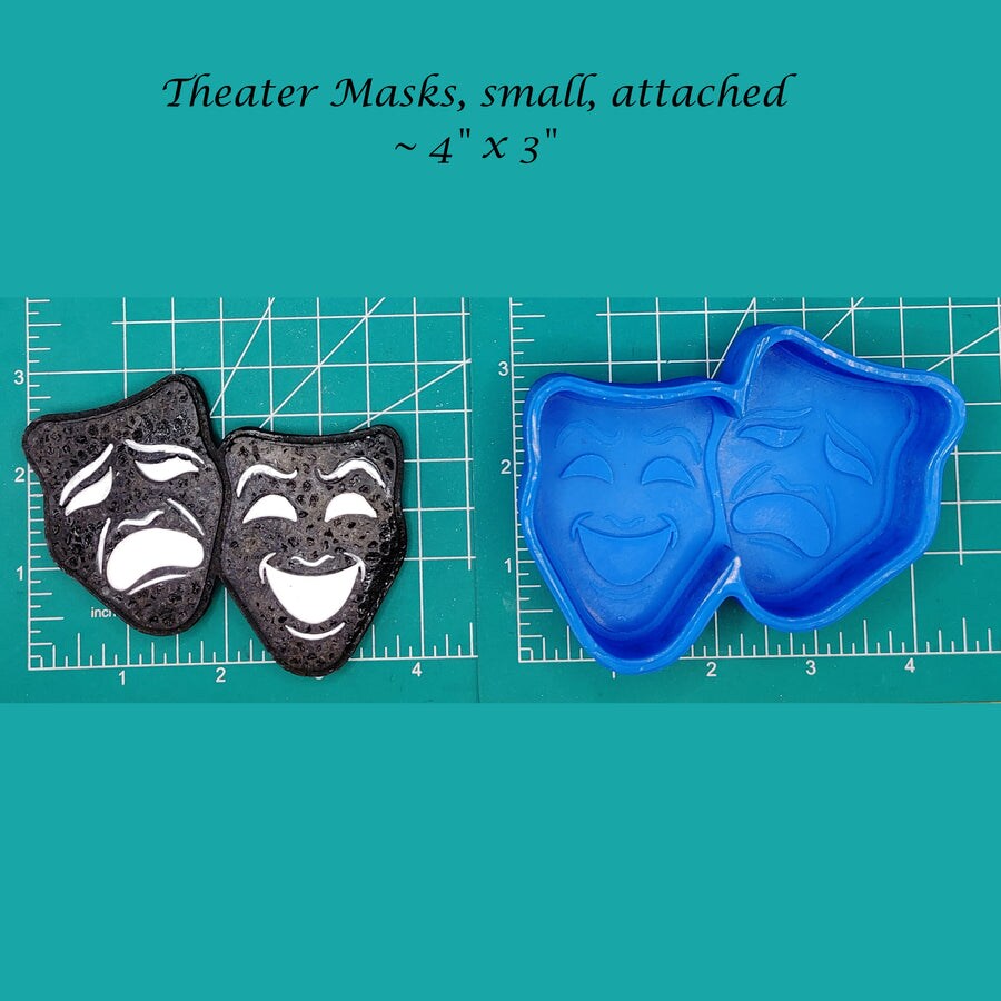 Theater Masks Silicone Freshie Mold | Michaels
