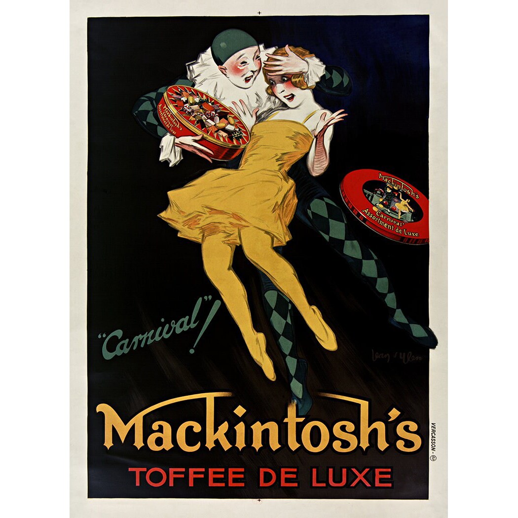 Mackintosh's Toffee - Vintage Poster Prints - Candy Poster | MakerPlace ...