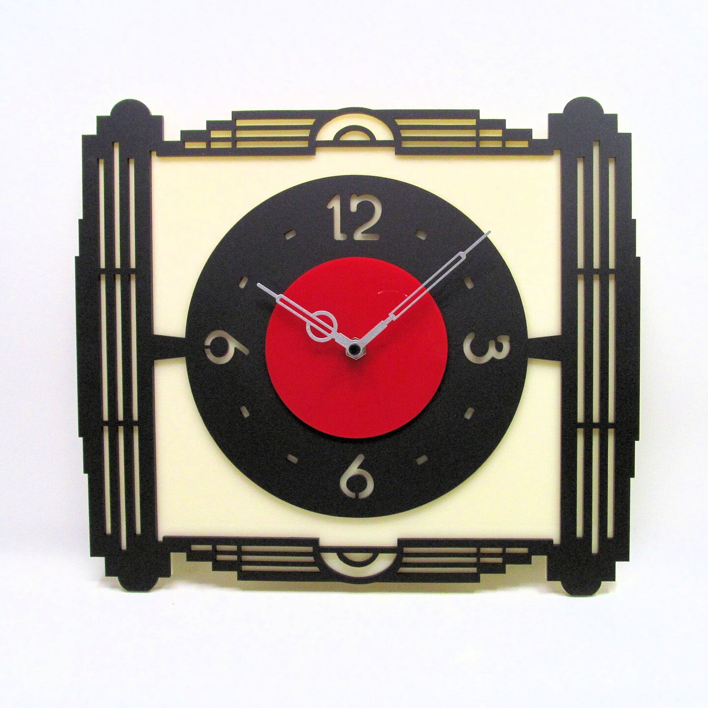 Handmade Marquee Art Deco Style wall clock, 1920's, 1930's, Made in USA ...