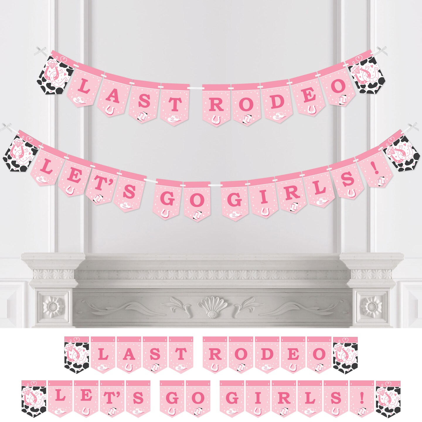 Big Dot of Happiness Last Rodeo - Pink Cowgirl Bachelorette Party ...