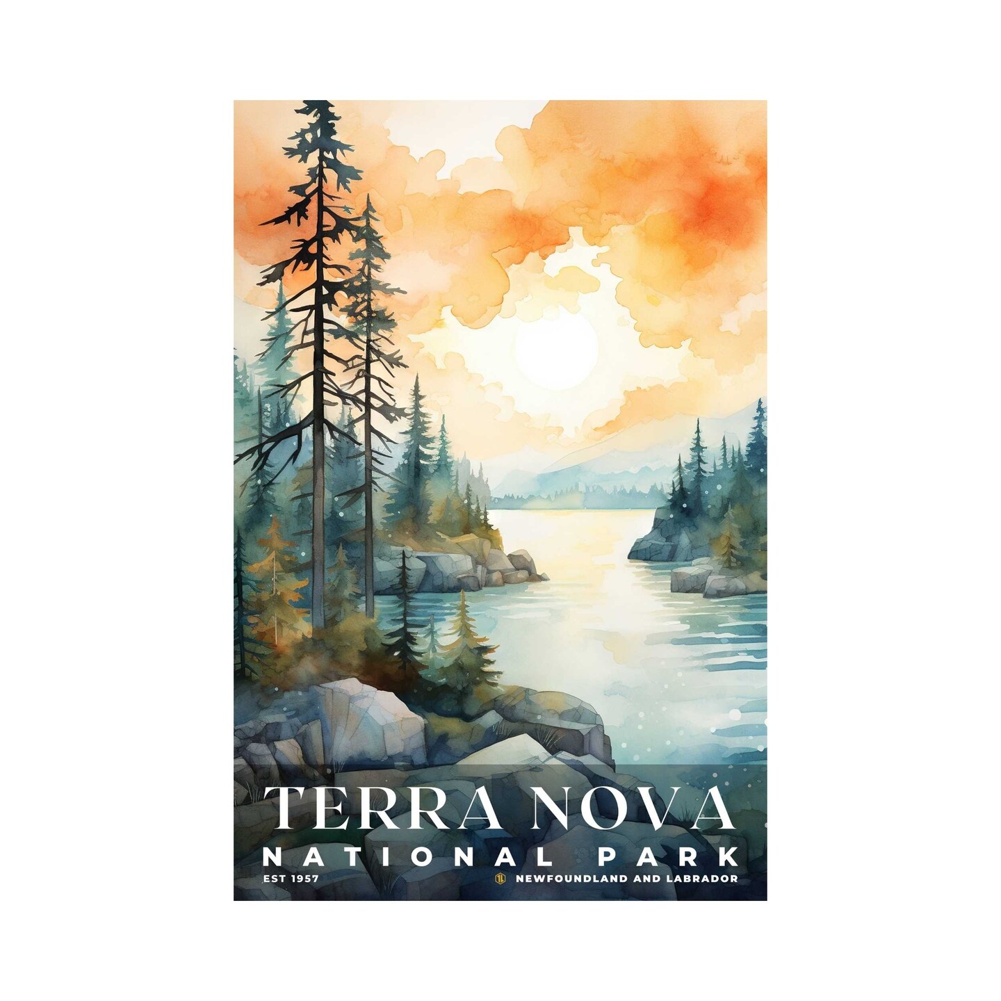 Terra Nova National Park Poster, Travel Print, Office Poster, Home ...