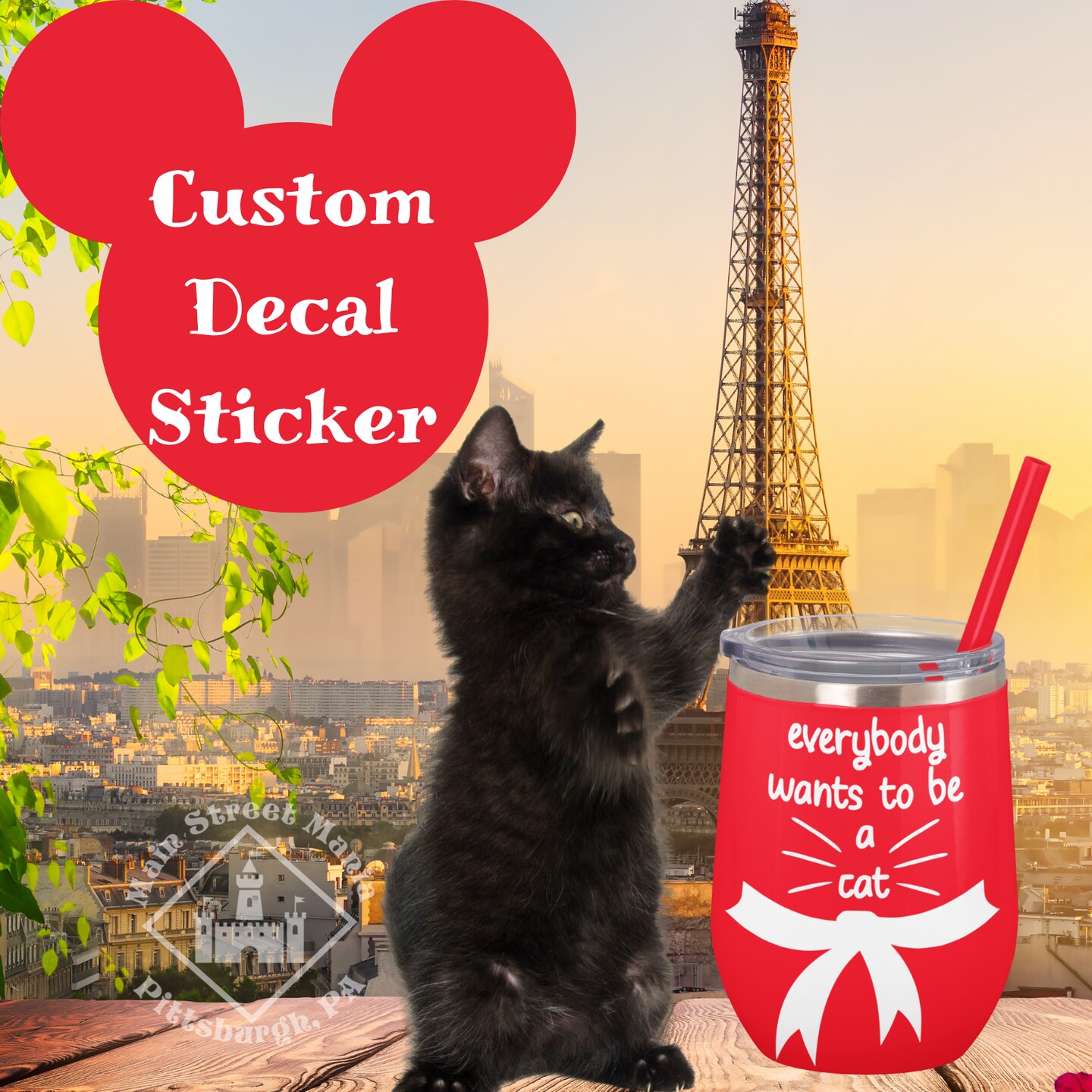 Everybody Wants to Be A Cat Decal Sticker | MakerPlace by Michaels