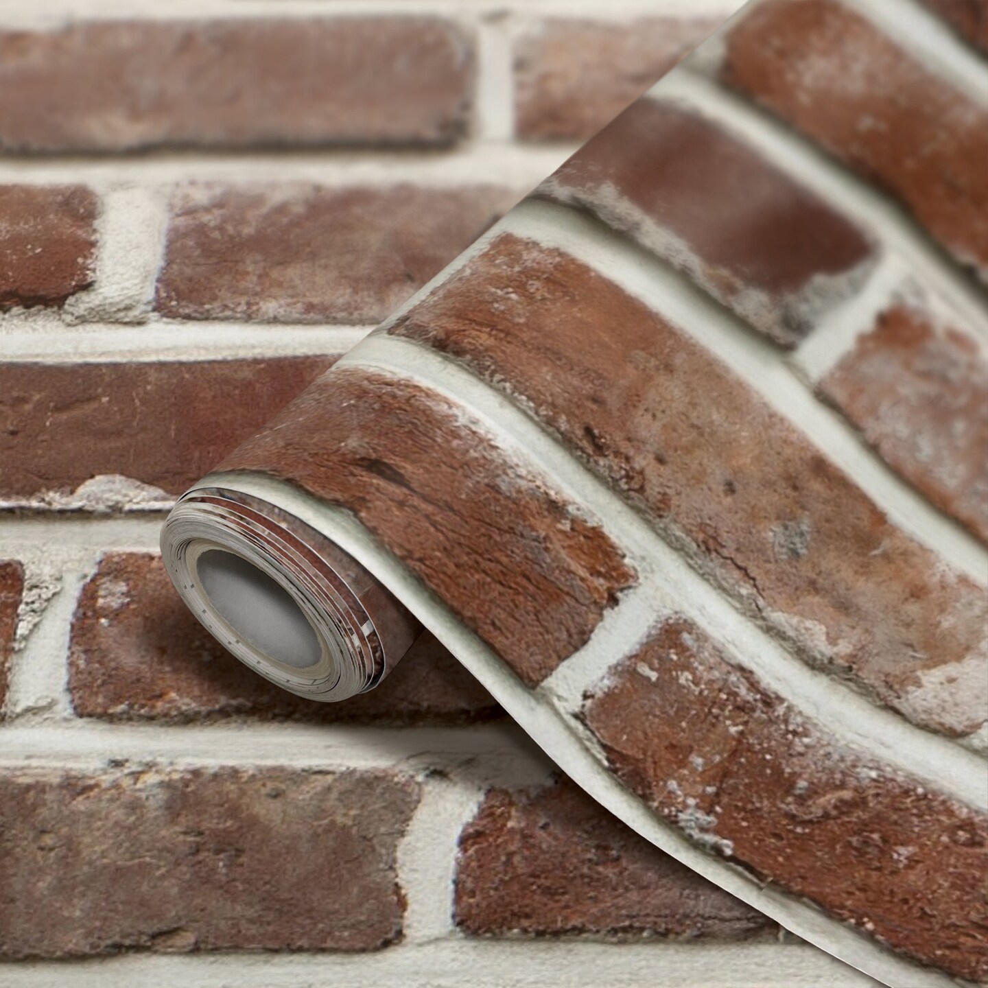 Peel and Stick Decorative Paper Roll, 17-1/2" x 10 ft, Red Brick | Michaels