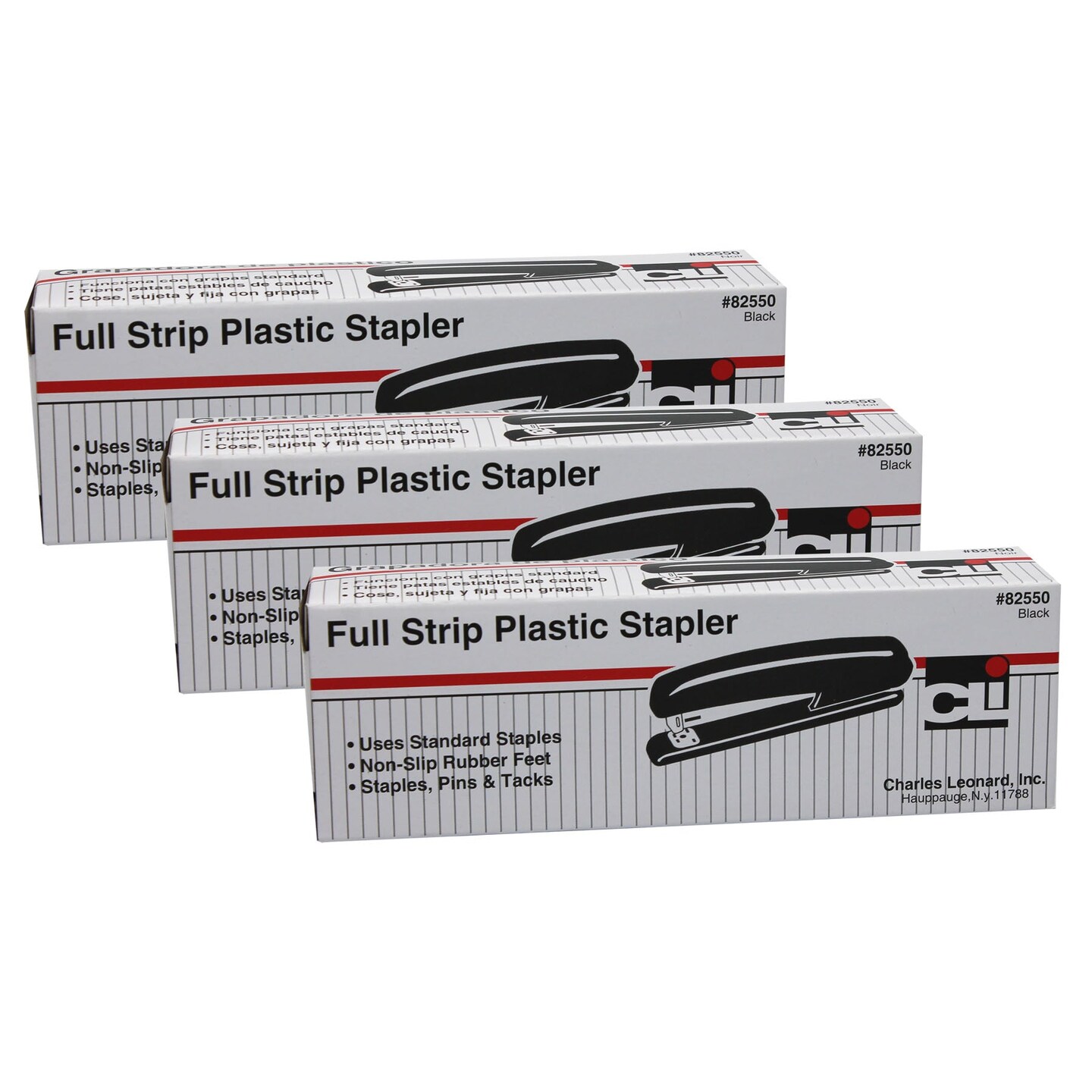 Full Strip Stapler, Black, Pack of 3 | Michaels