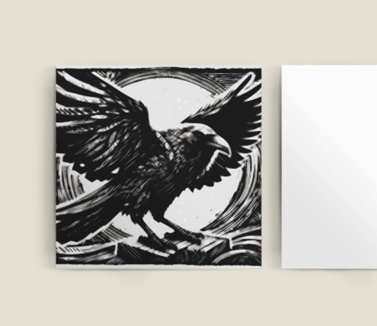 Raven Cards, Birthday Greeting Cards, Invitation Cards, Blank Art Cards ...