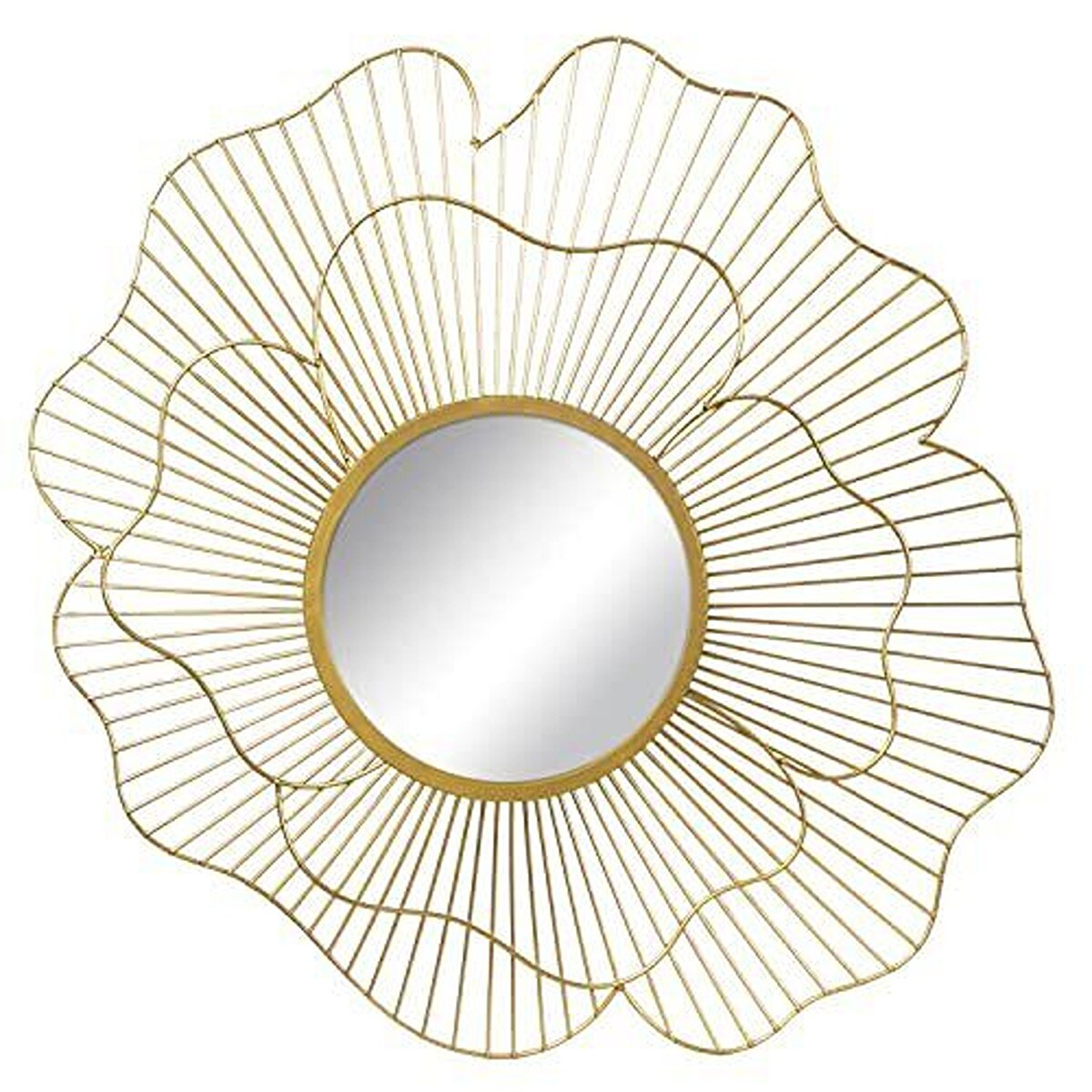 Luxurious Metal Flower Wall Mirror | Michaels