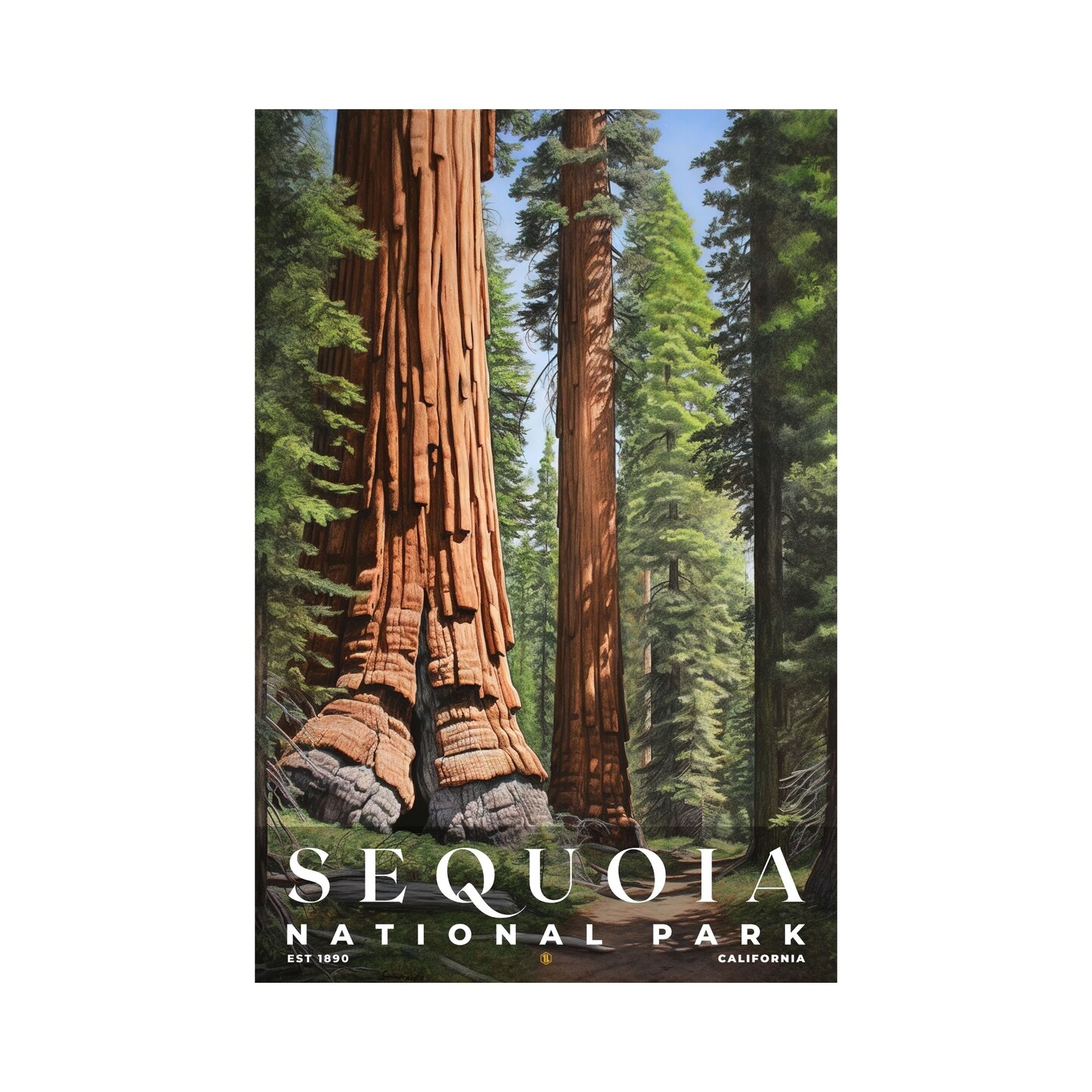 Sequoia National Park Poster, Travel Art, Office Poster, Home Decor ...