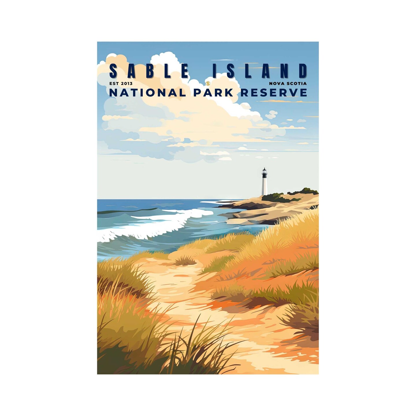Sable Island National Park Reserve Poster, Travel Print, Office Poster ...