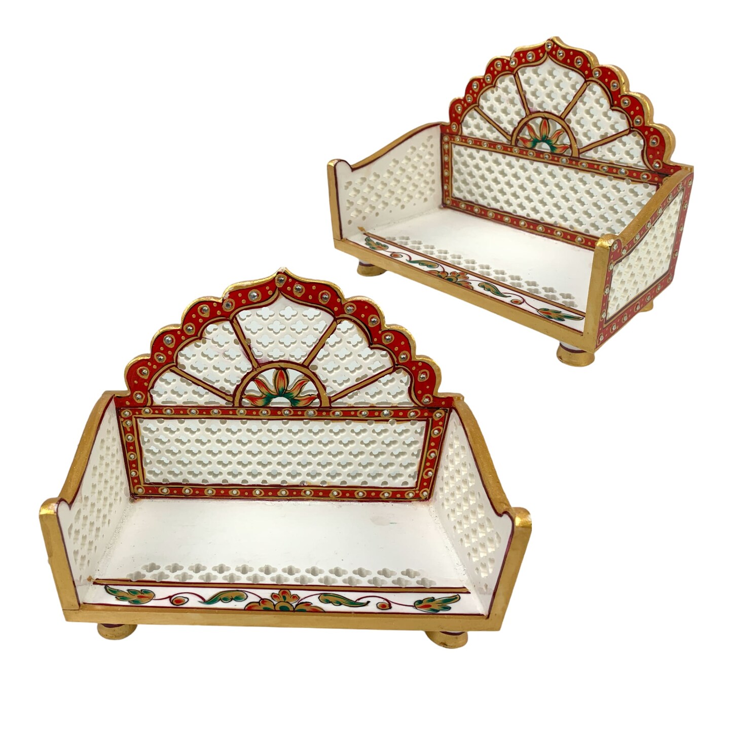 Acrylic Laddu Gopal Sinhasan For Pooja Mandir Kanha Ji Singhasan ...