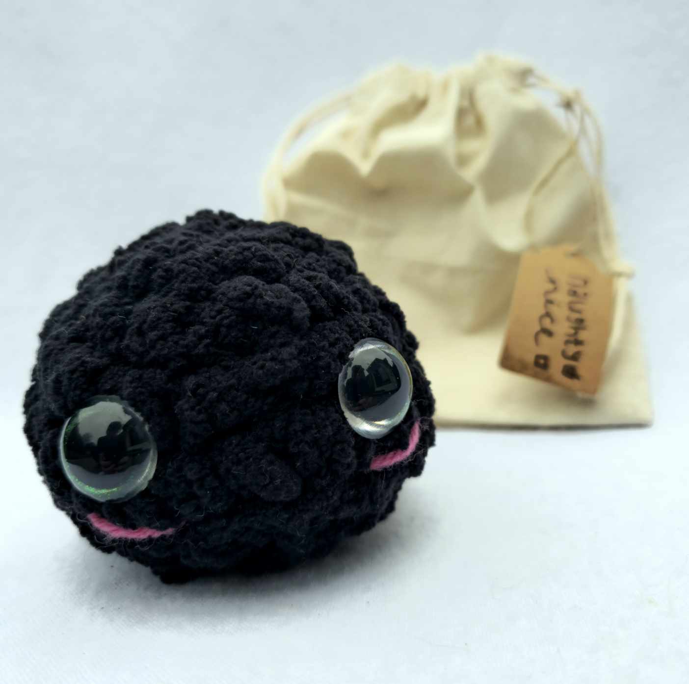 Crochet Lump of Coal, Plushie Lump of Coal l Amigurumi Coal, Kawaii ...