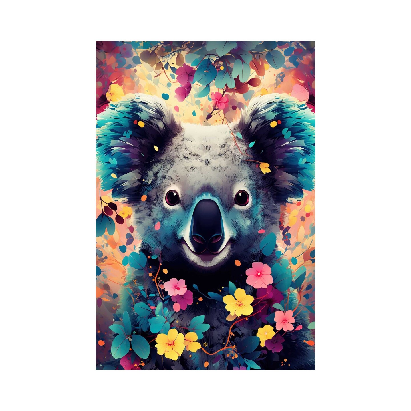 Koala Poster, Animal Print, Office Poster, Home Decor | S1 | MakerPlace ...