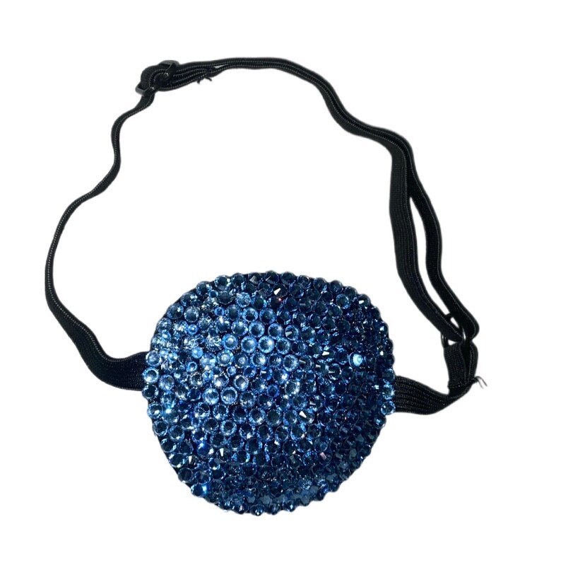 Light Sapphire Blue Crystal Padded Eye Patch | MakerPlace by Michaels