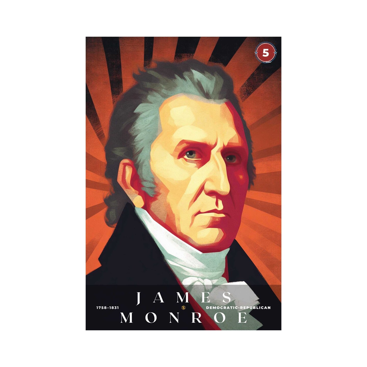 James Monroe Poster, US President Print, Office Poster, Home Decor | S1 ...