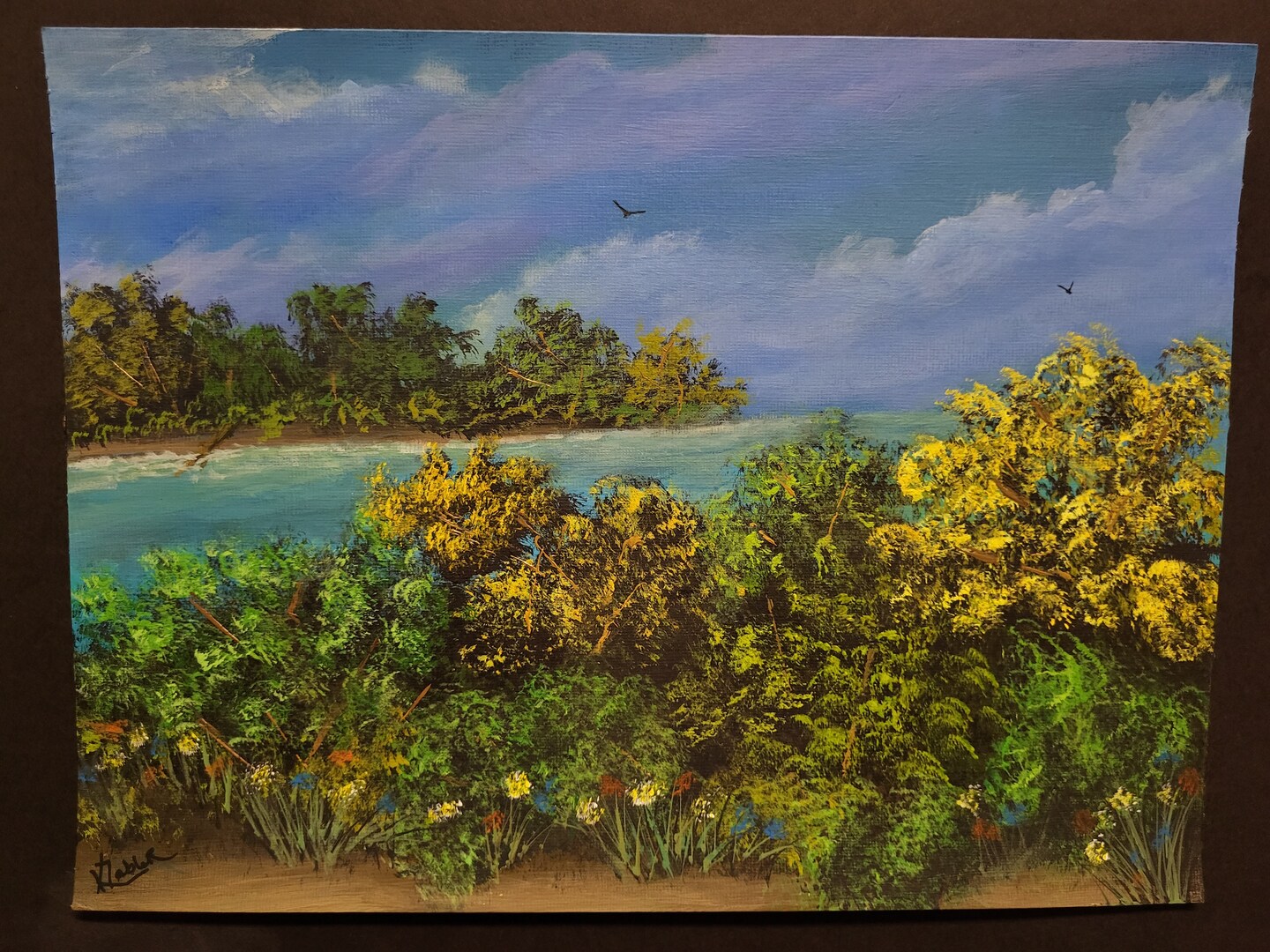 River Painting, Follow The River, Nature Art, Water Painting, picture ...