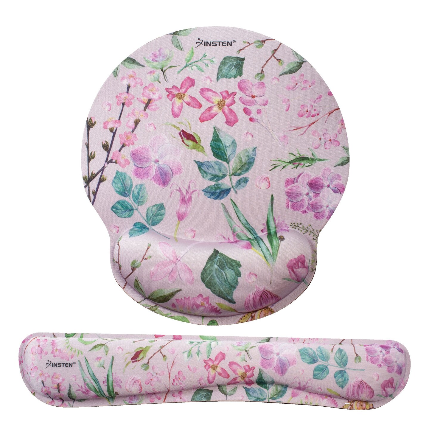 Insten Floral Mouse Pad with Wrist Support and Keyboard Wrist Rest ...