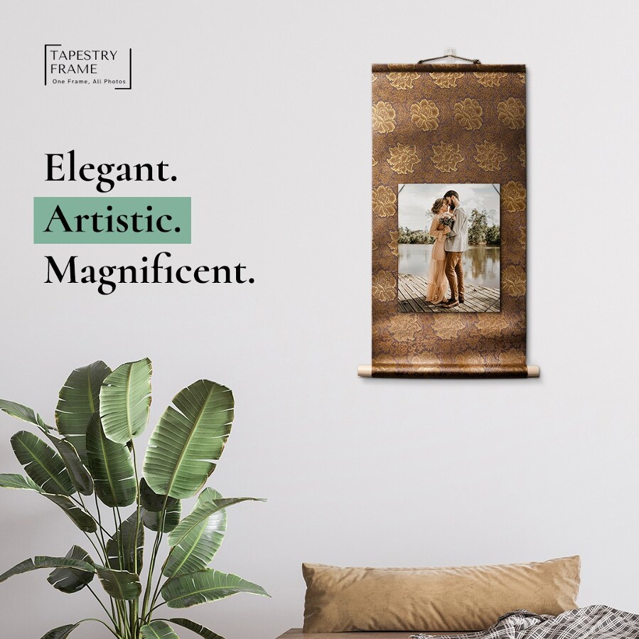 Tapestry Photo Frame (Frame Made with Cloth in a Japanese Kakejiku ...