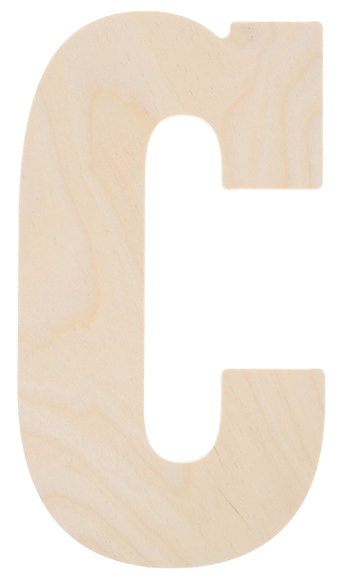 Good Wood by Leisure Arts Letter 13" C, Wooden Letters, Wood Letters ...