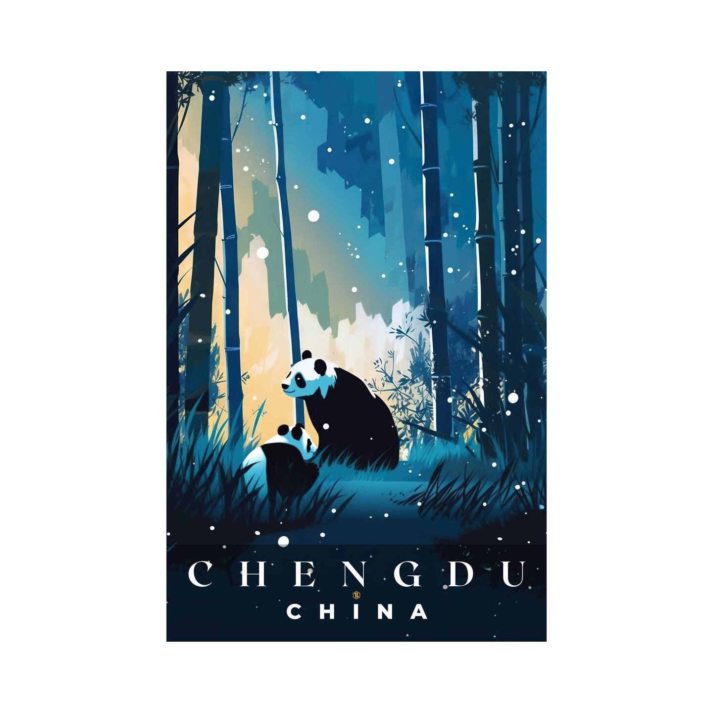 Chengdu Poster, World Travel Print, Office Poster, Home Decor | S3 ...