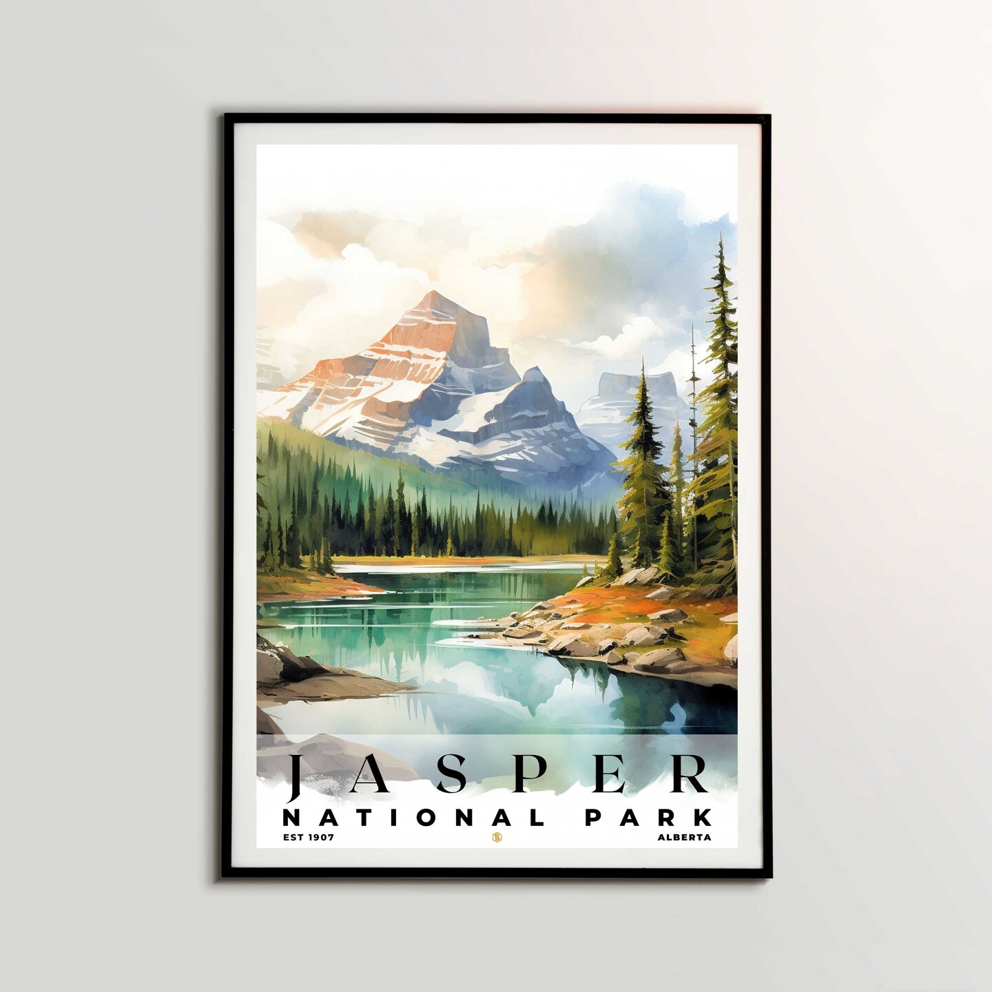 Jasper National Park Poster, Travel Print, Office Poster, Home Decor ...