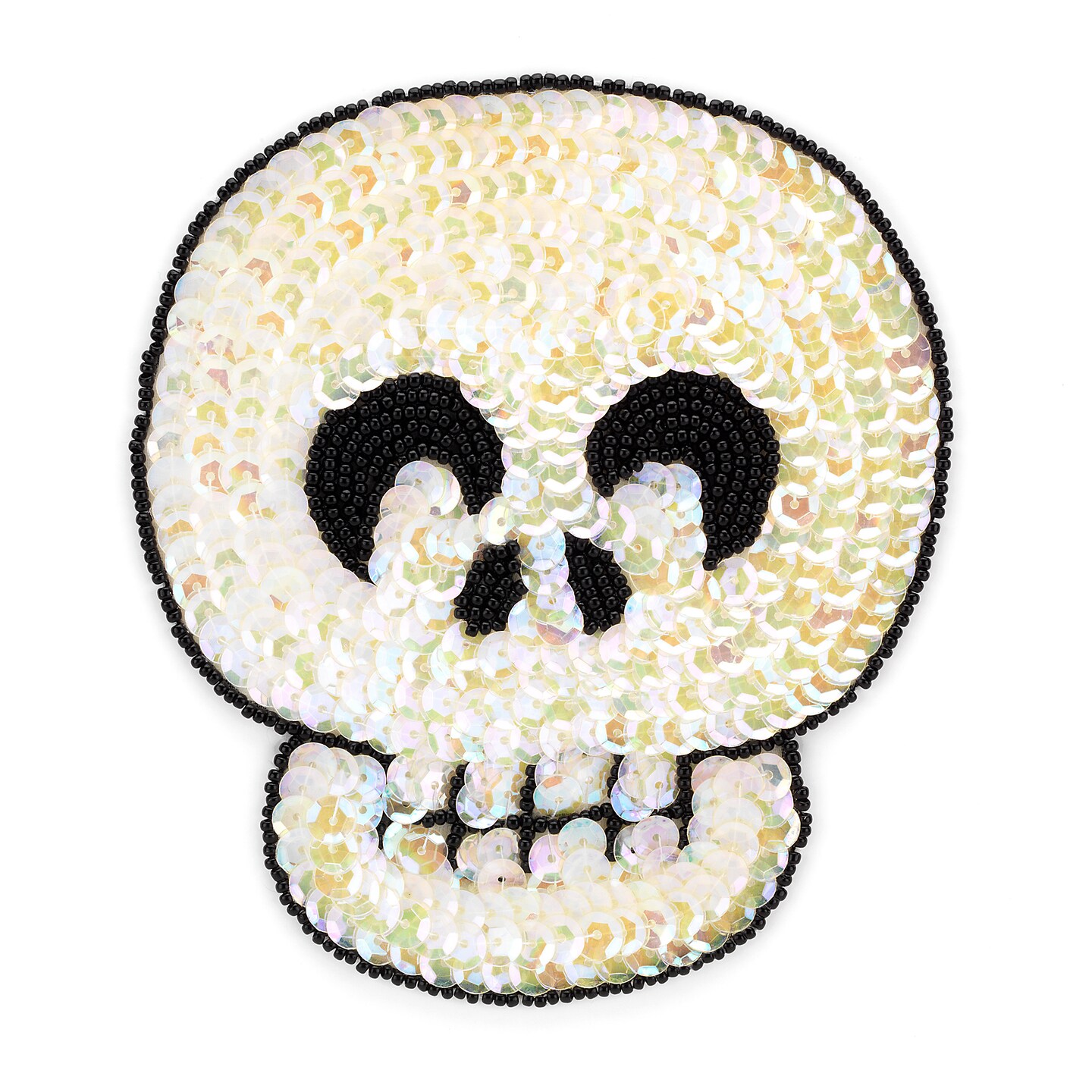 4 7/8" x 4 1/4" Skull Sequin Applique/Patch | Michaels