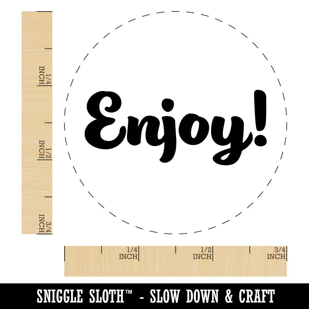 Enjoy Script Chicken Egg Rubber Stamp | Michaels