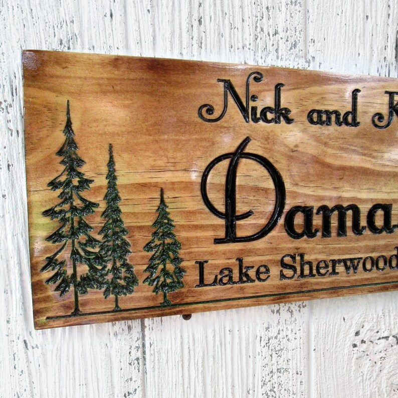 Custom Wood Signs | Stained Wood Sign with Your Personalized Quote ...