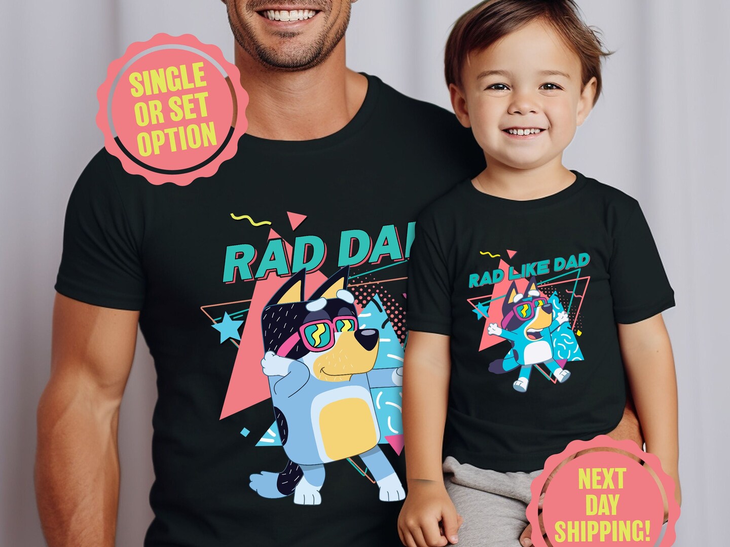Rad Dad Bluey Comfort Colors Shirt, Fathers Day Gift, Rad Like Dad ...