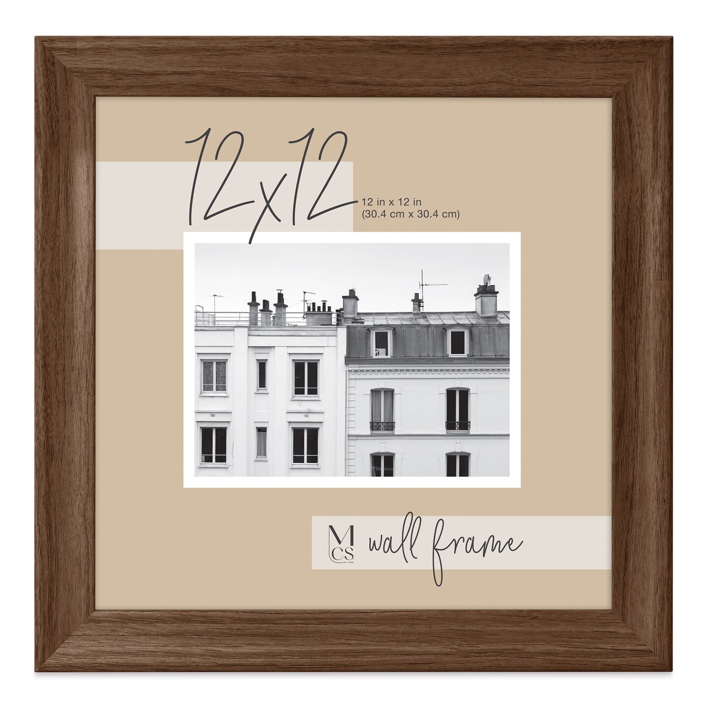 MCS Classic Edge Frame - 12" x 12" Walnut | Michaels