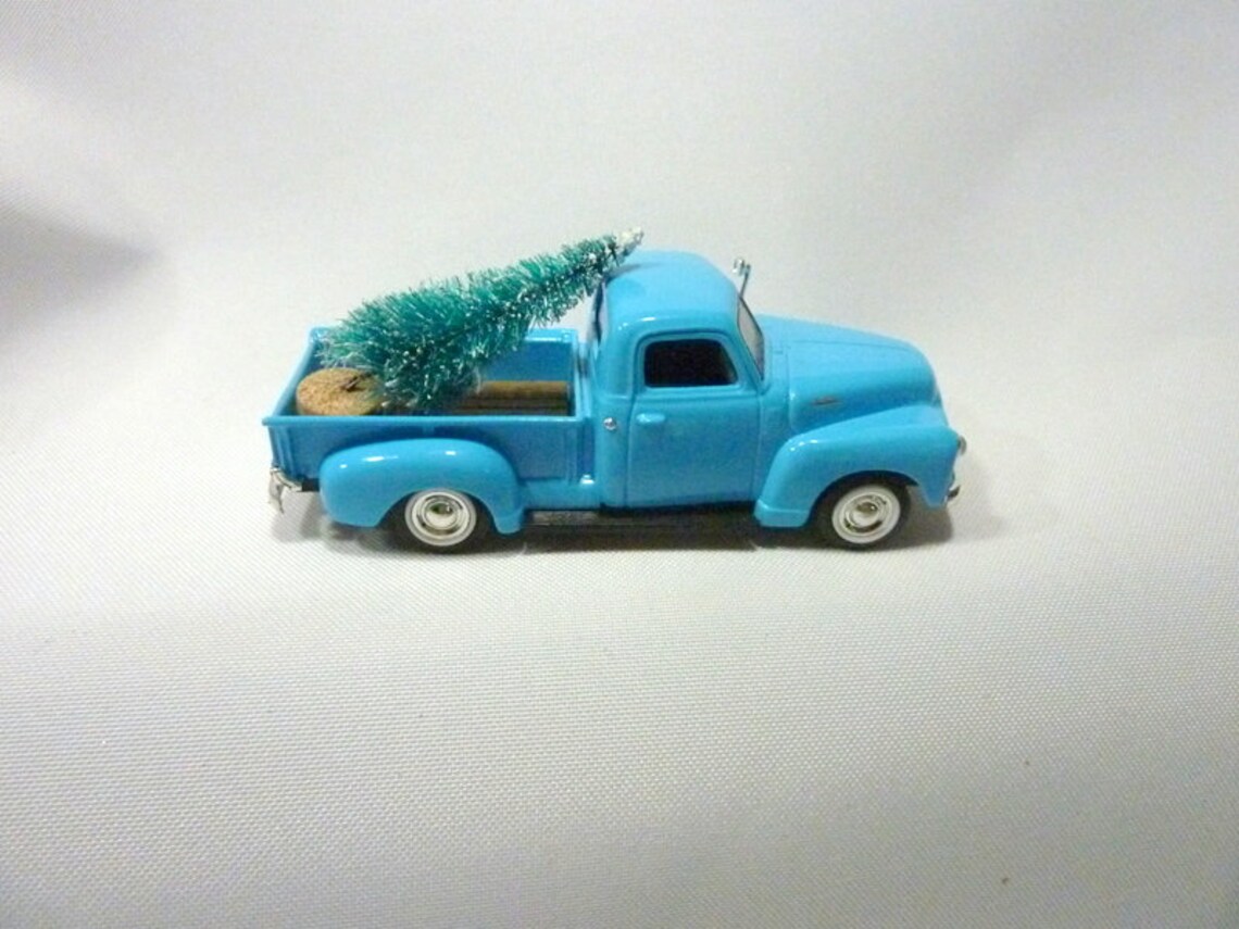 Light Blue Farmhouse Truck, Blue diecast truck | MakerPlace by Michaels