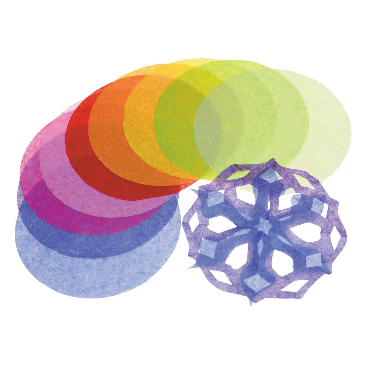 Tissue Circles, 4", Assorted Colors, 480 Per Pack, 3 Packs | Michaels