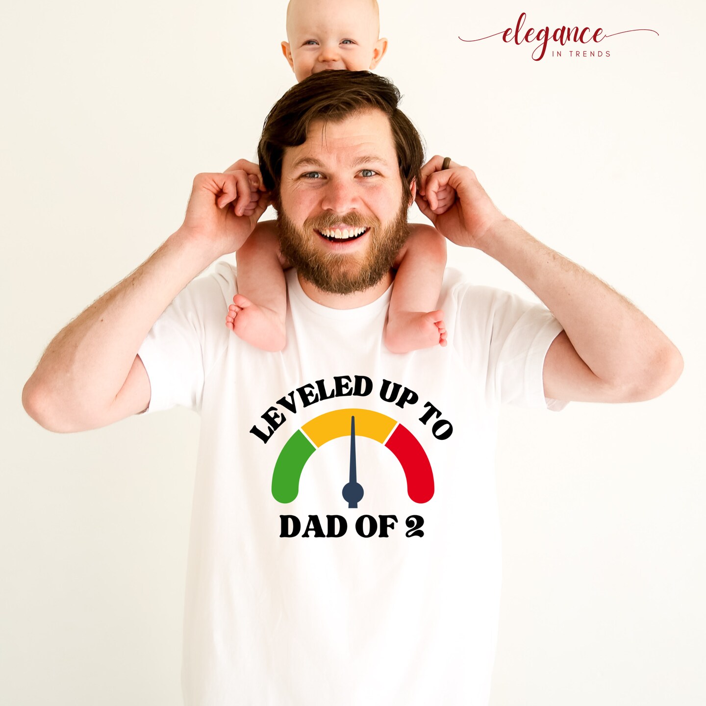 Custom Leveled Up To Dad T-shirt as Fathers Day Gifts, Personalized ...