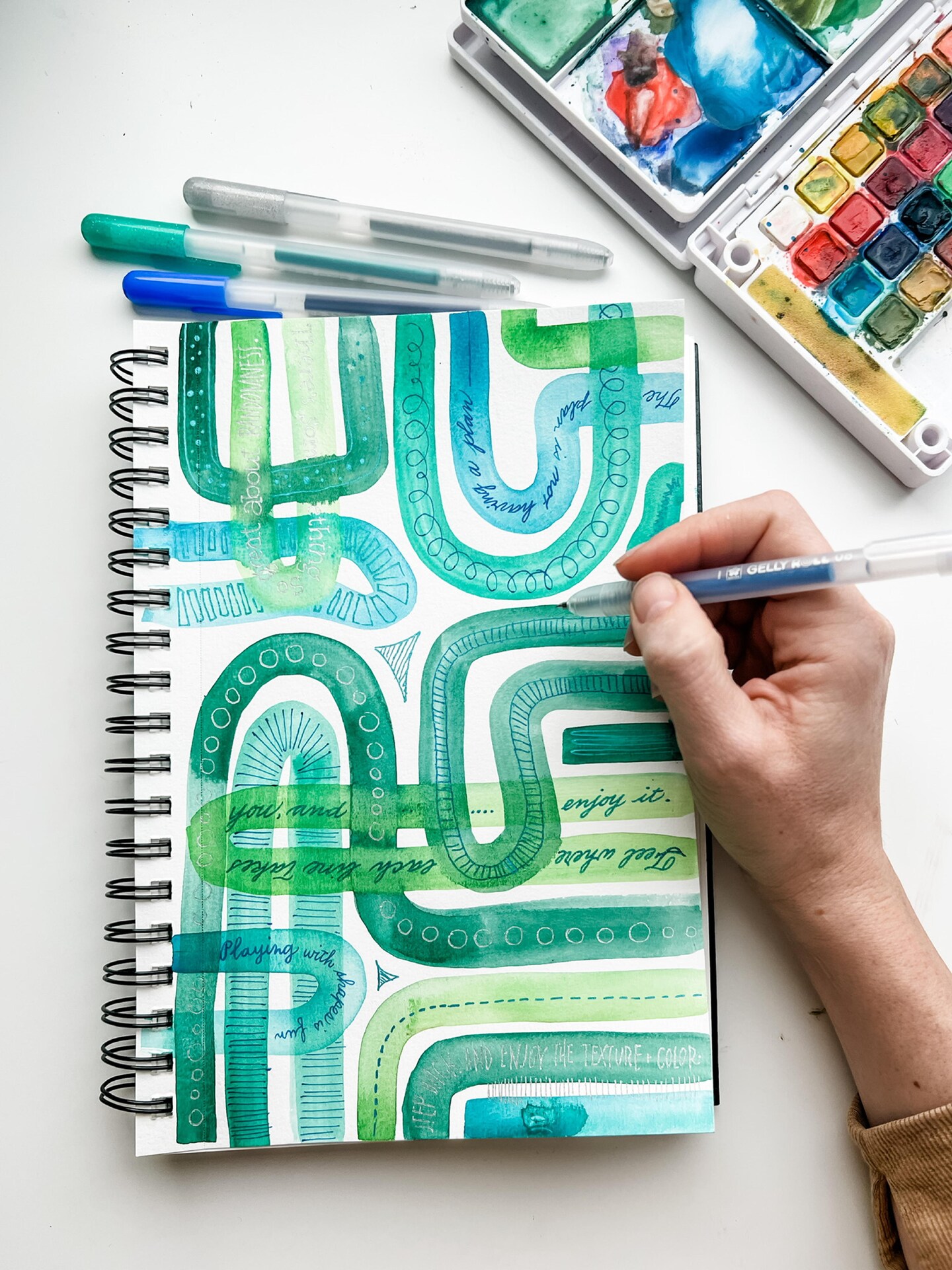 Fine Line Composition and Skills with Sakura Retractable Gelly Roll ...