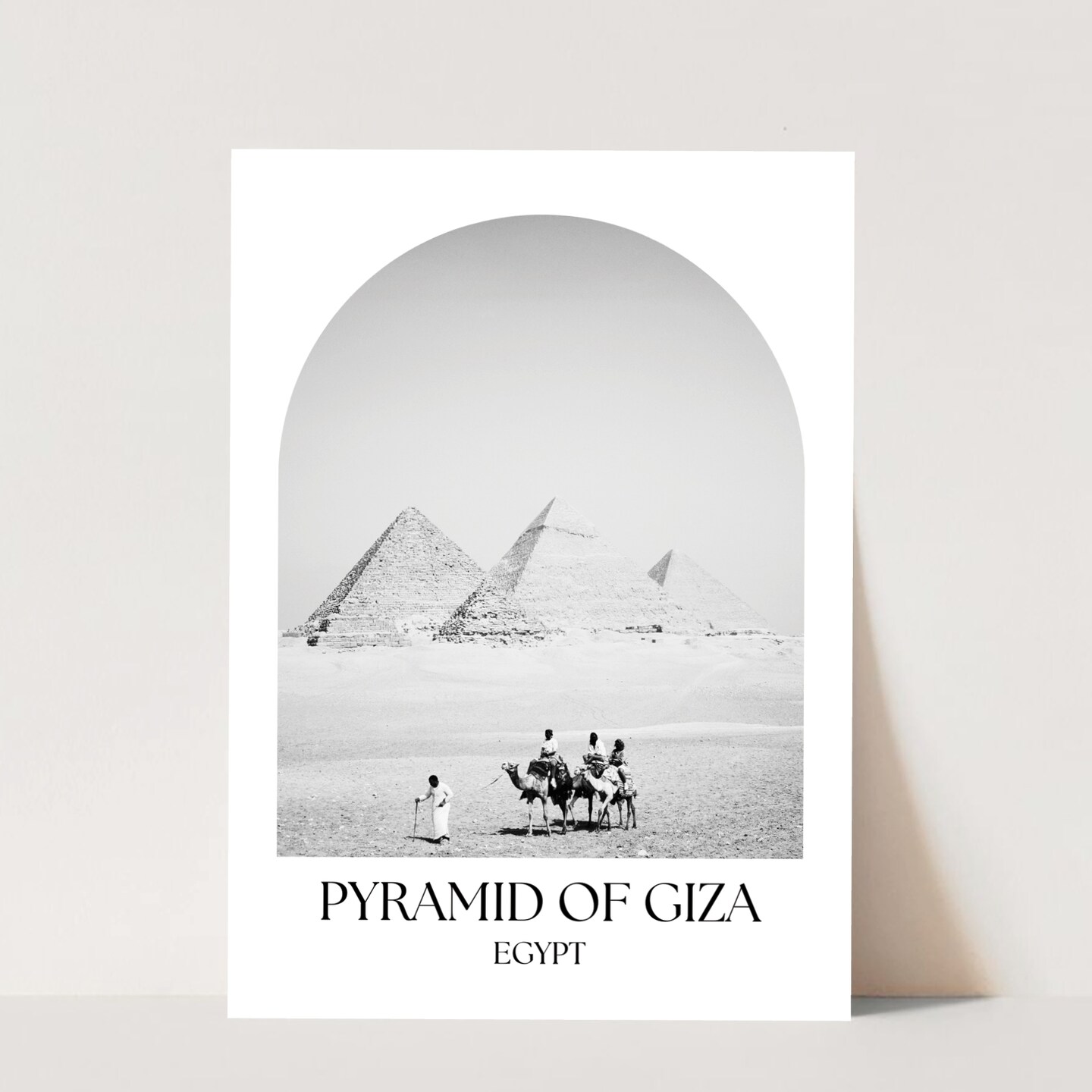 Pyramid of Giza Egypt Arch Photo Print, UNFRAMED | MakerPlace by Michaels