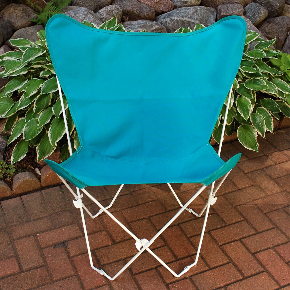 The Hamptons Collection 35" Blue Butterfly Chair and Cover Combination ...
