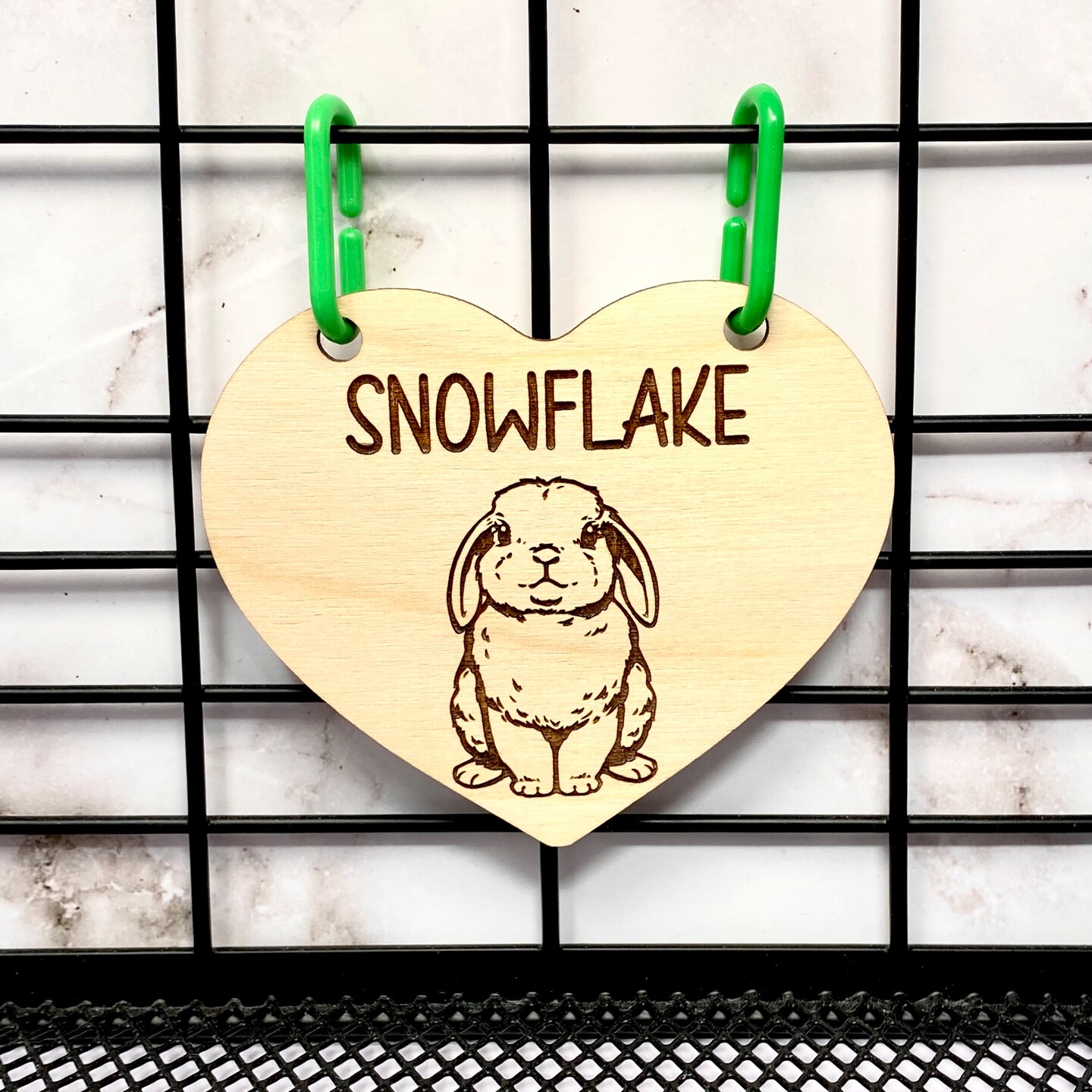 Bunny Name Tag, Rabbit Name Tag, Bunny Accessories for Rabbits, Cage ...