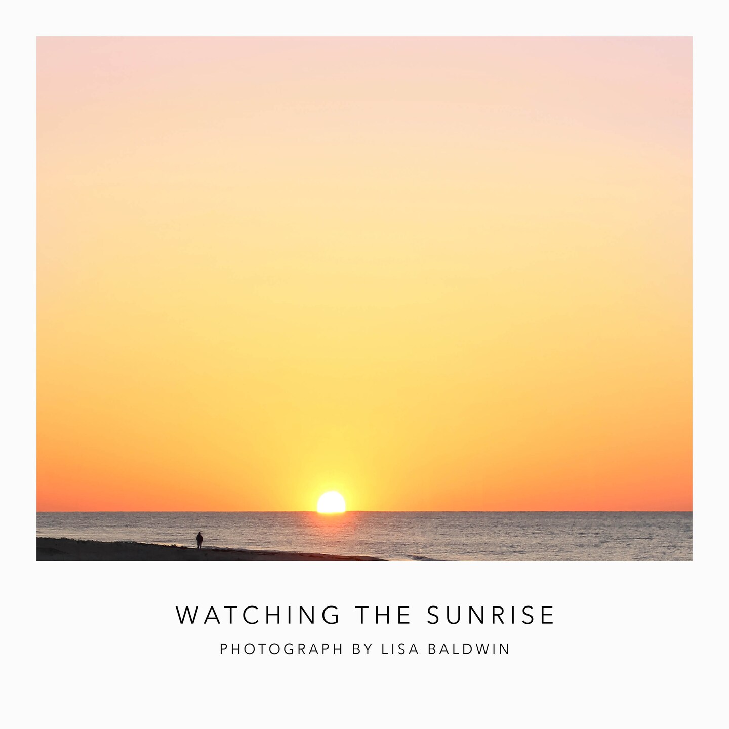 Sunrise Photo - A Tiny Figure Watching a Vast Sunrise as it Breaks Over ...