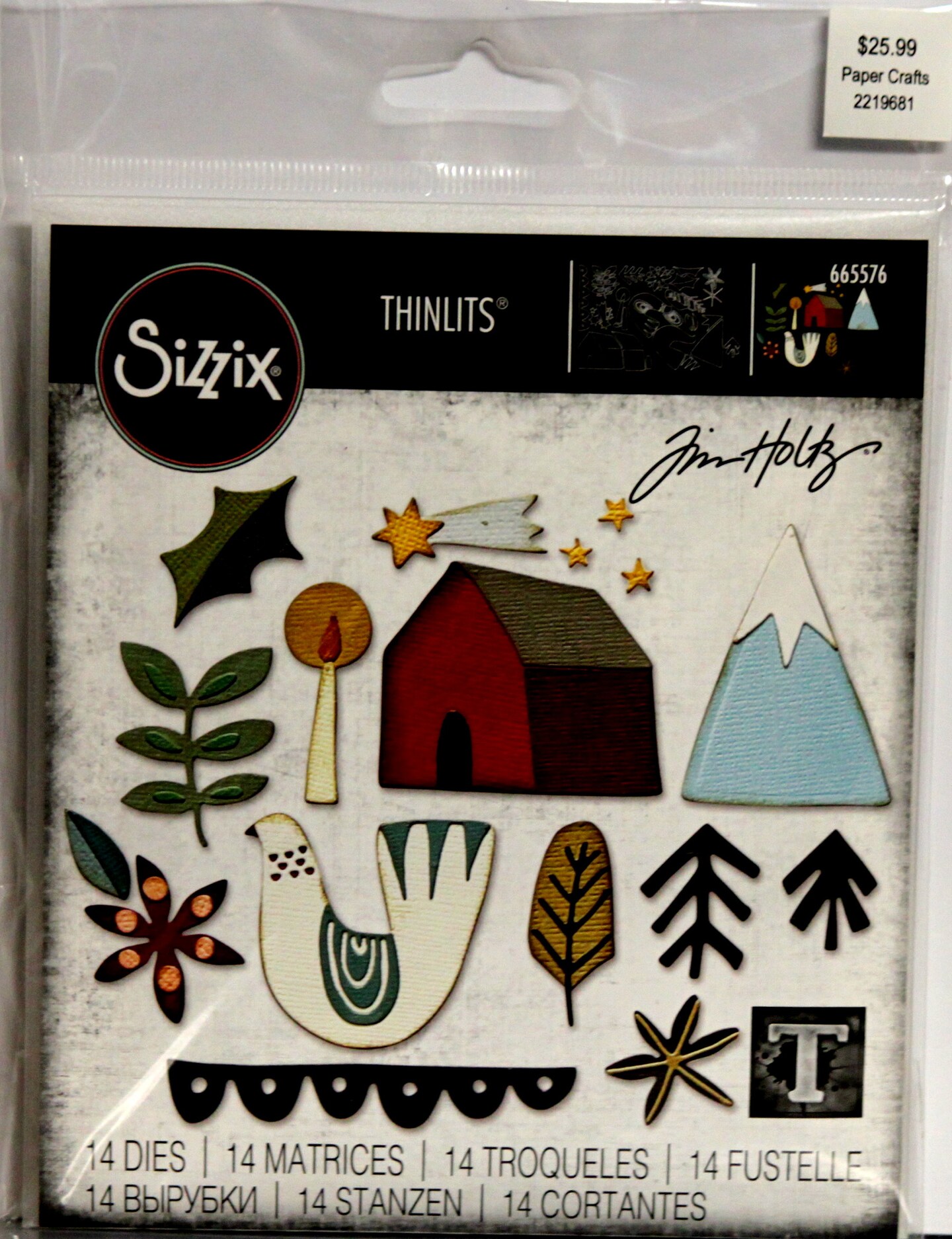 Sizzix Tim Holtz Funky Nordic Thinlits Dies Set | Michaels