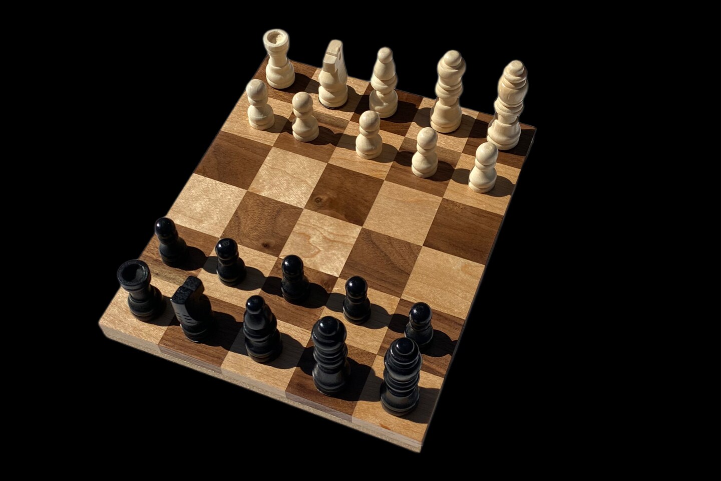 Chess Attack Board 5x6 Maple and Walnut 1.125” Squares Includes Pieces ...